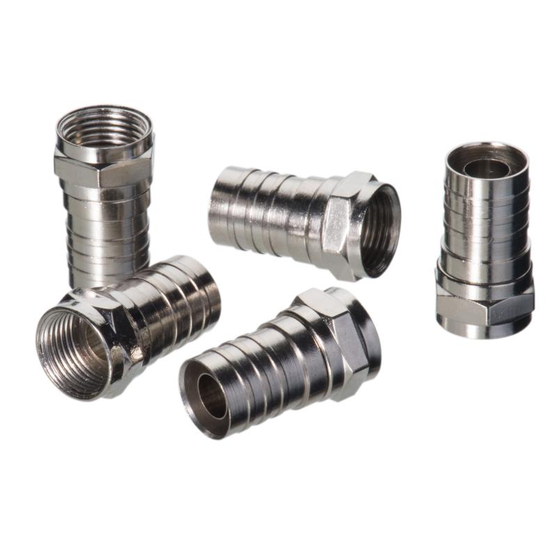 Ideal 85-037 RG-6 F Hex Crimp Connector, 10/Card – Haus of Tools