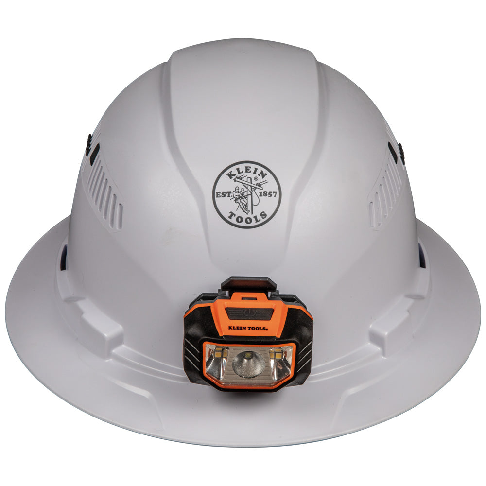 Klein Tools 60407 Hard Hat, Vented, Full Brim with Headlamp – Haus of Tools