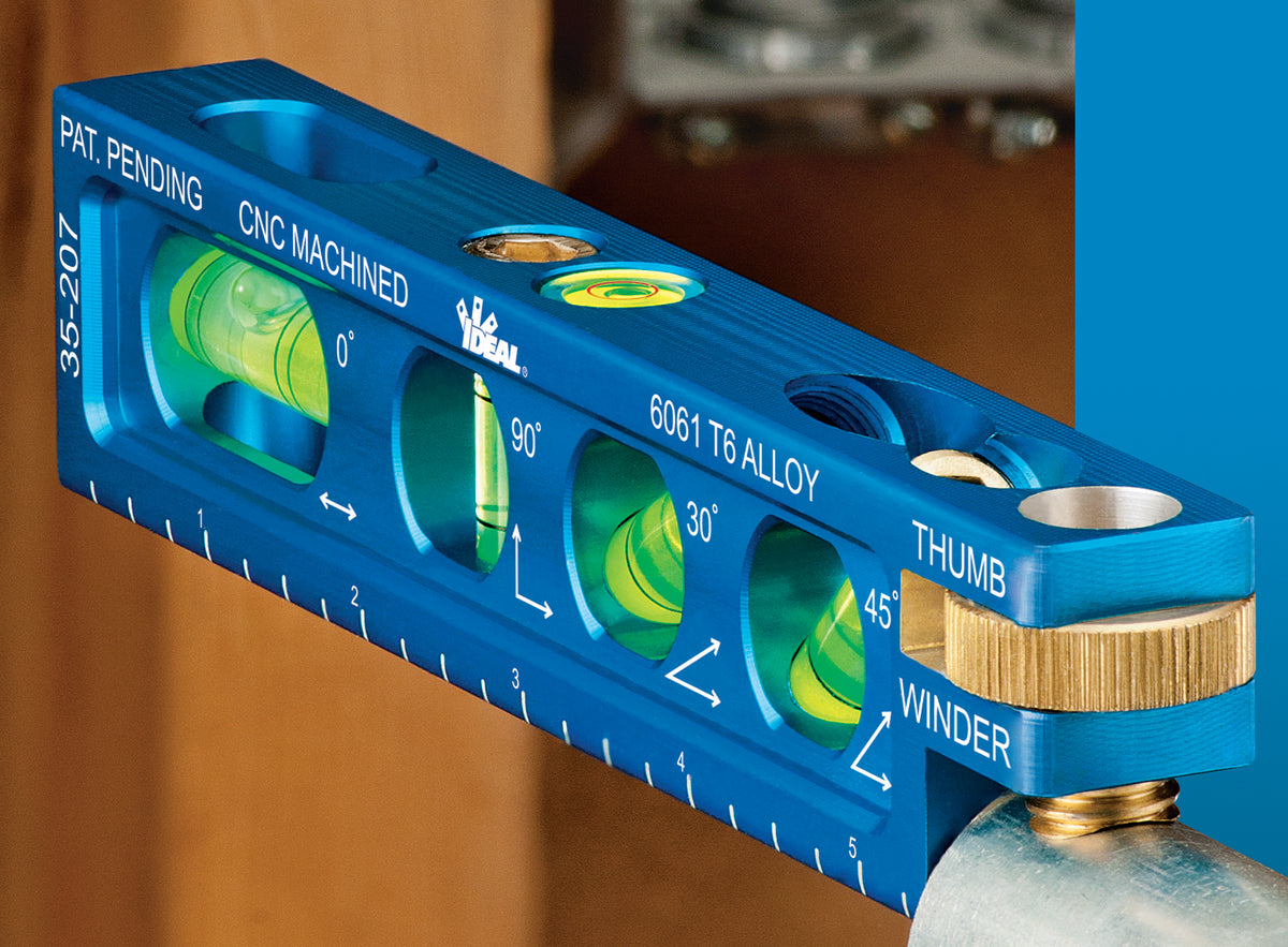 Ideal 35-207 6" Electrician Level With 4 Vials And Magnetic Jaw – Haus ...