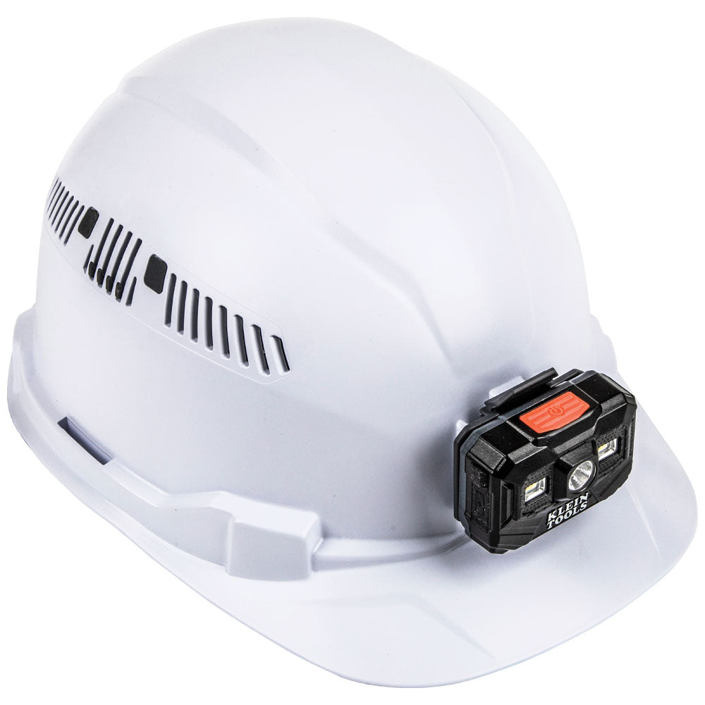 Klein Tools 60113RL Hard Hat, Vented, Cap Style with Rechargeable Head ...