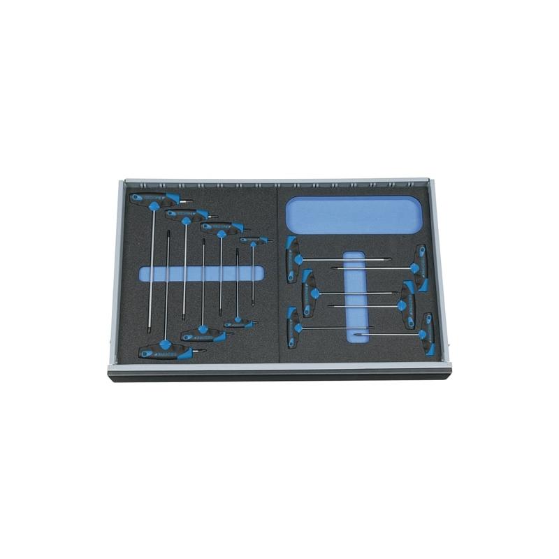 Gedore 2016567 Hexagon Allen key set in 2/4 CT tool module, 7 Piece ...