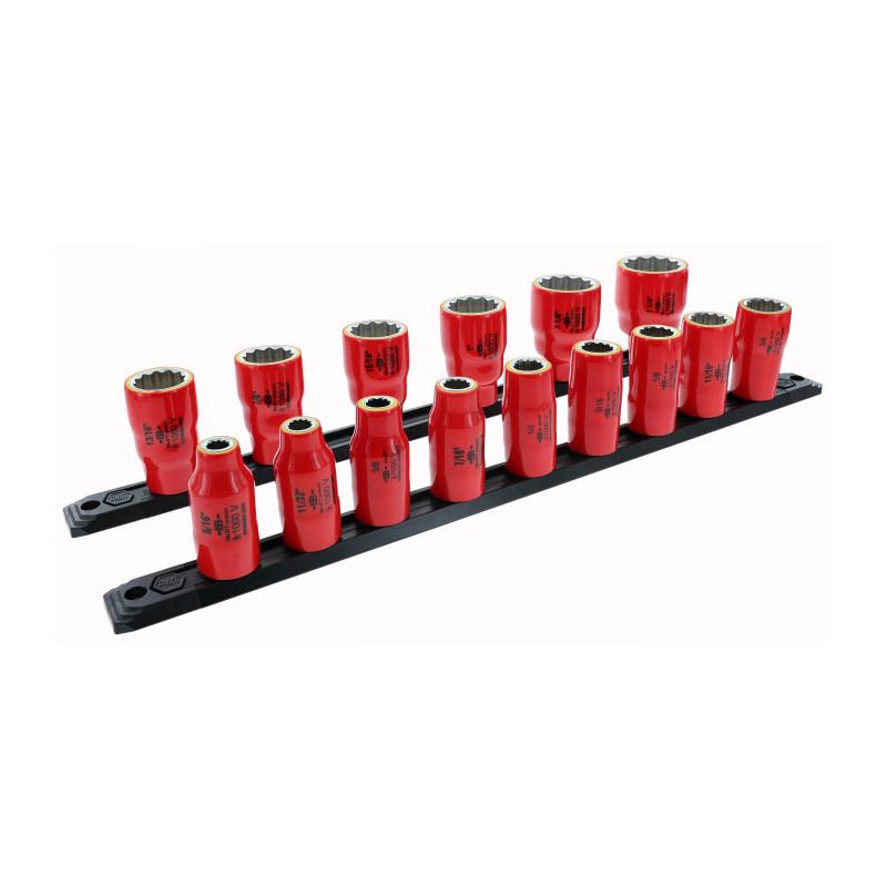 Wiha Tools 31796 15 Piece Insulated Socket Set 1/2" Drive - SAE – Haus ...